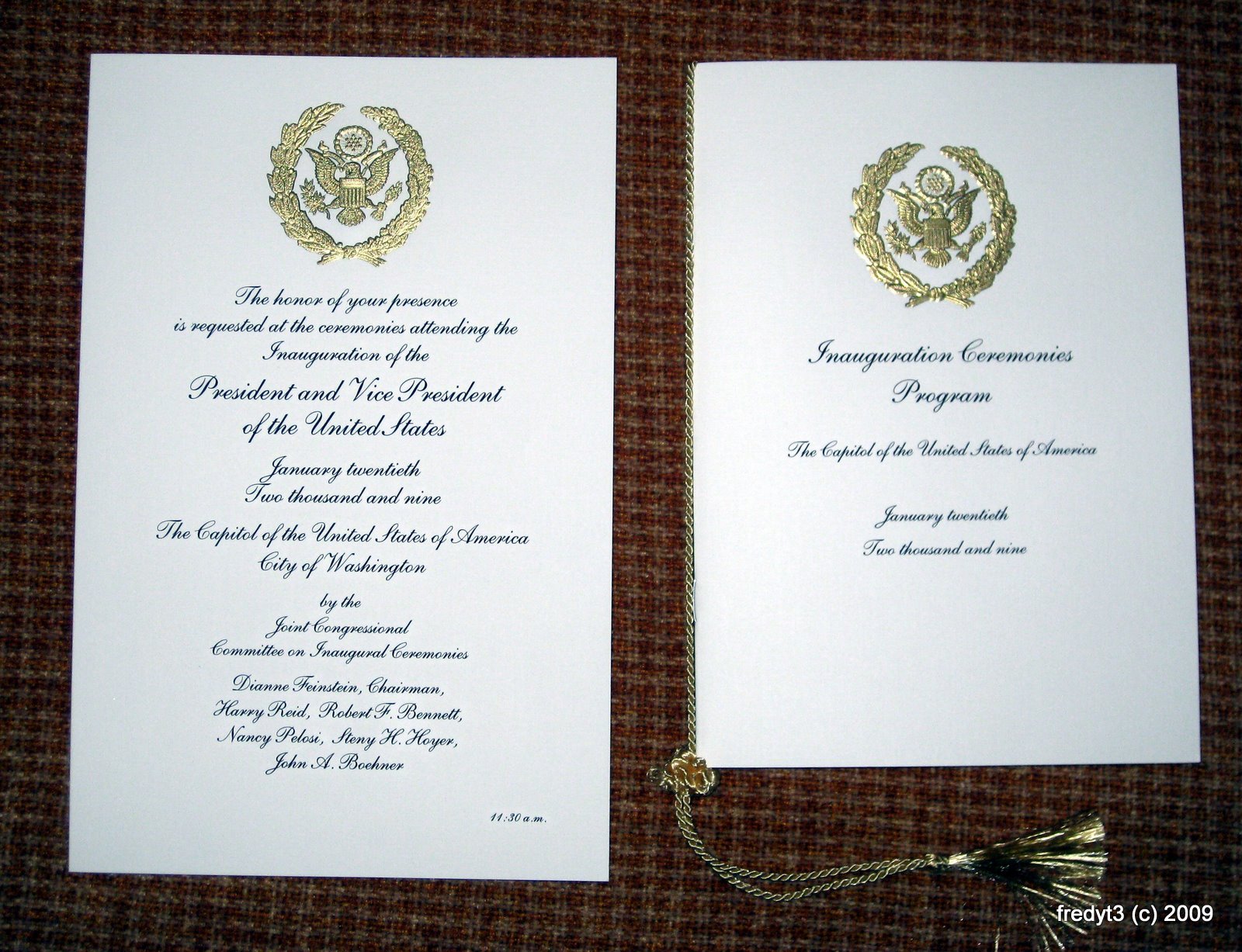 inauguration official invitation and program – Photo Gallery of Fred ...